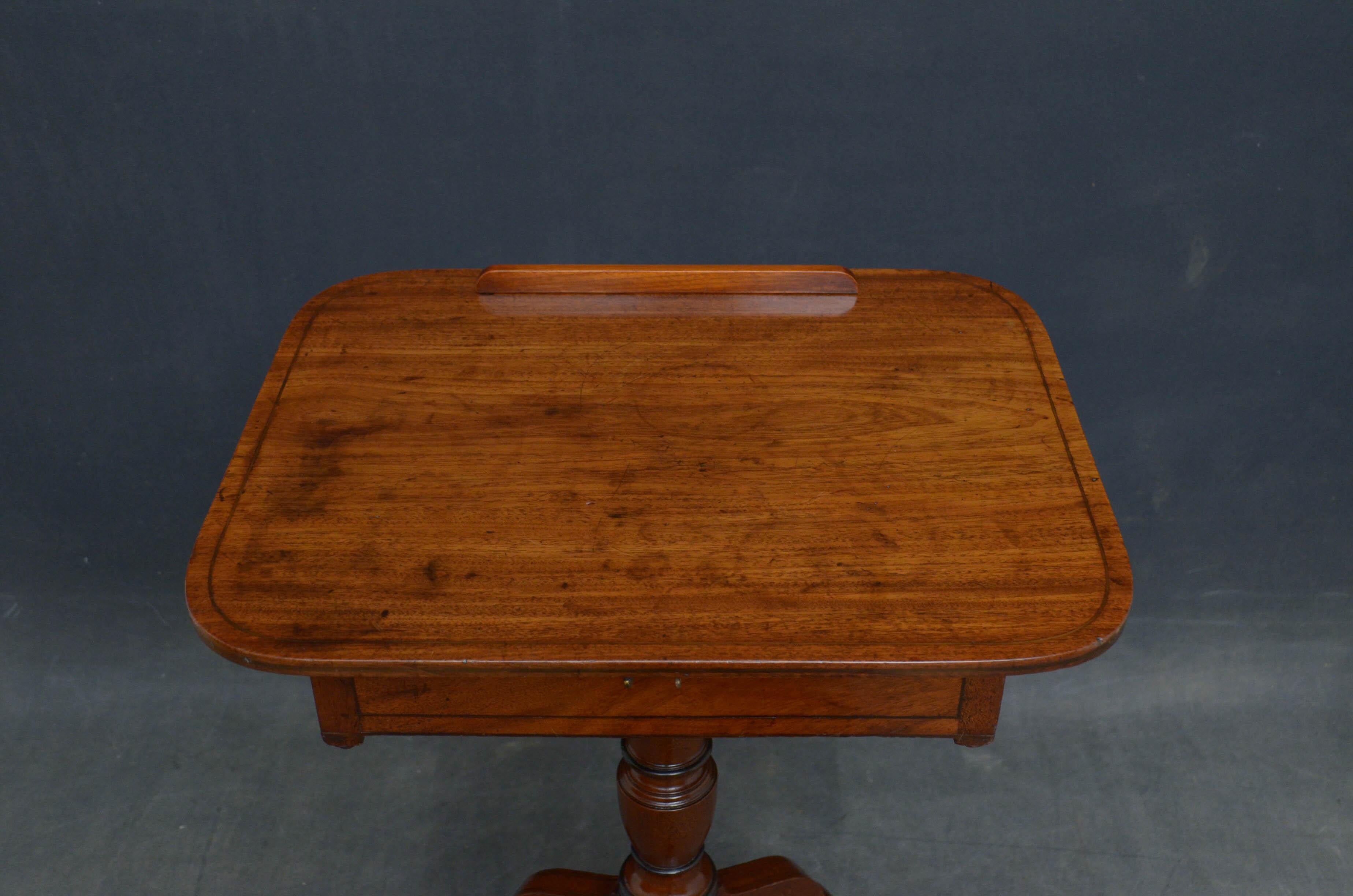 Regency Mahogany Reading Table at 1stDibs