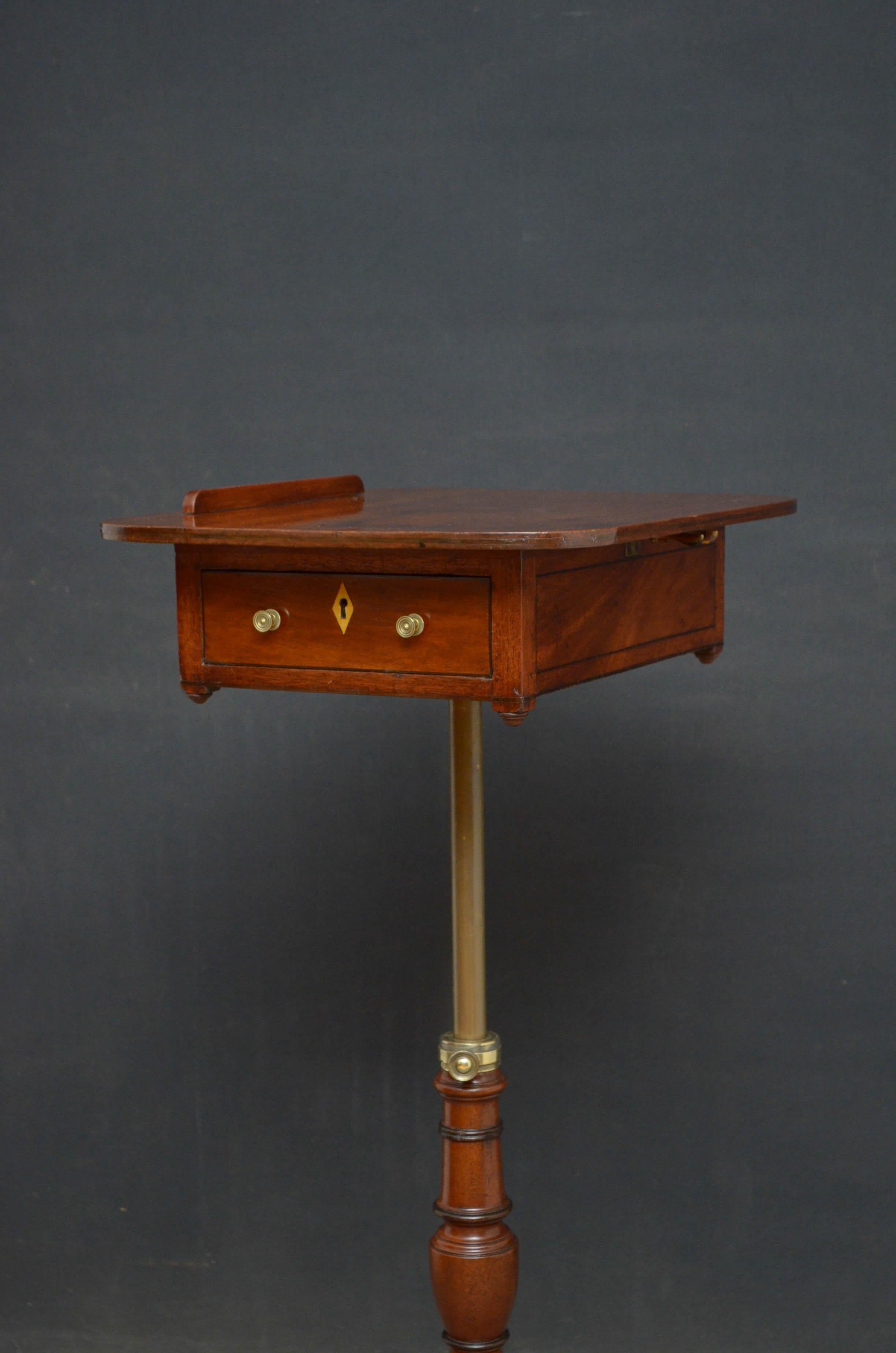 Regency Mahogany Reading Table at 1stDibs