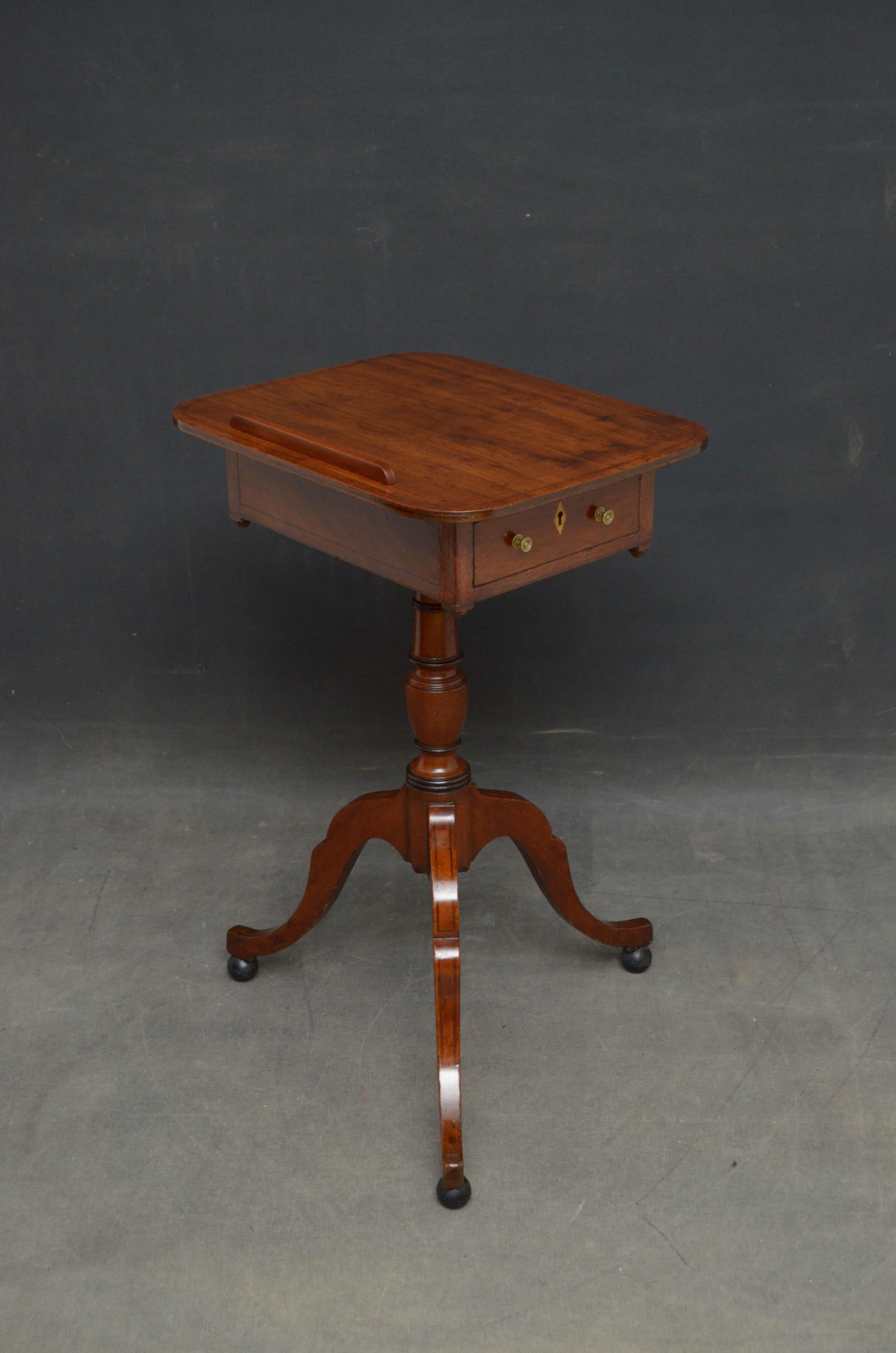 Regency Mahogany Reading Table at 1stDibs