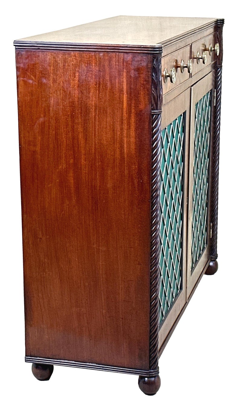 Regency Mahogany Side Cabinet For Sale at 1stDibs