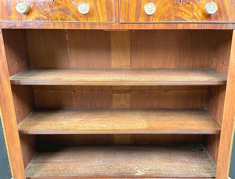 Regency Mahogany Side Cabinet For Sale at 1stDibs