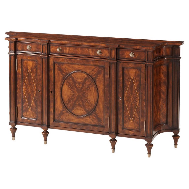 Regency Mahogany Side Cabinet For Sale at 1stDibs