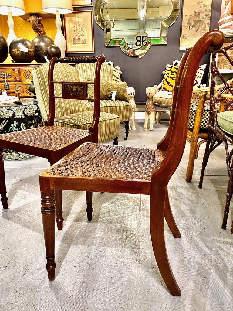 Regency Mahogany Side Chairs, Set of 6 For Sale at 1stDibs