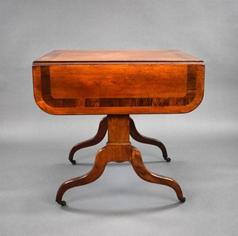 Regency Mahogany Sofa Table For Sale at 1stDibs