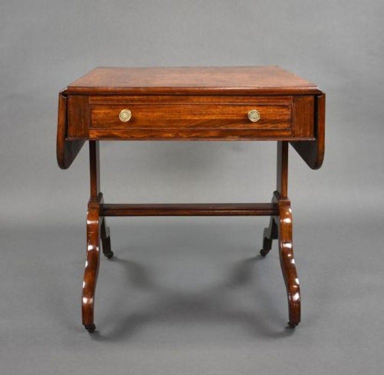 Regency Mahogany Sofa Table For Sale at 1stDibs