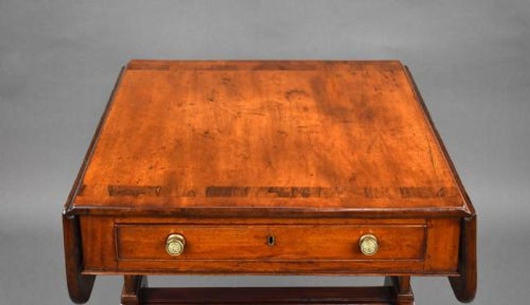 Regency Mahogany Sofa Table For Sale at 1stDibs