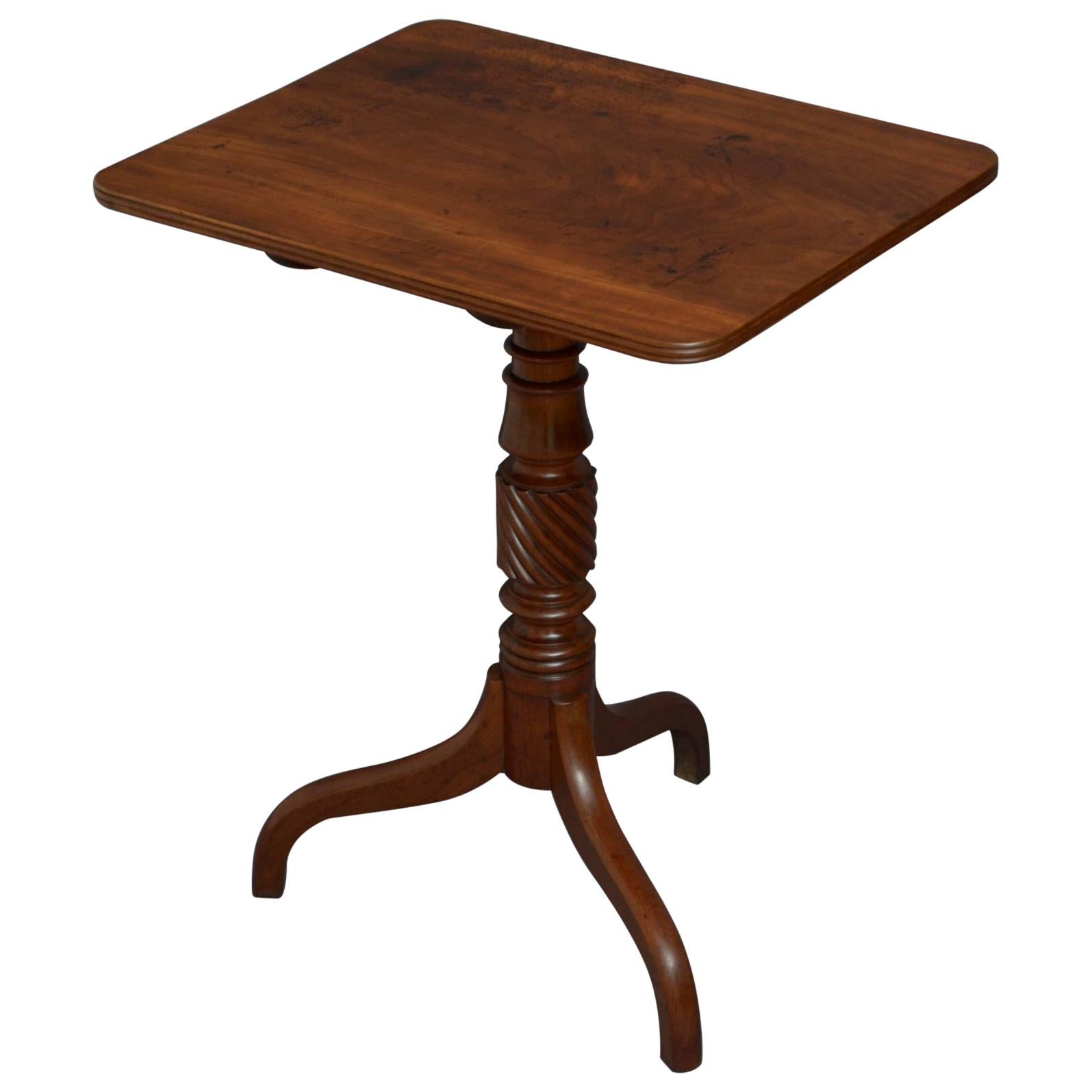 Regency Period Mahogany Tilt Table For Sale at 1stDibs