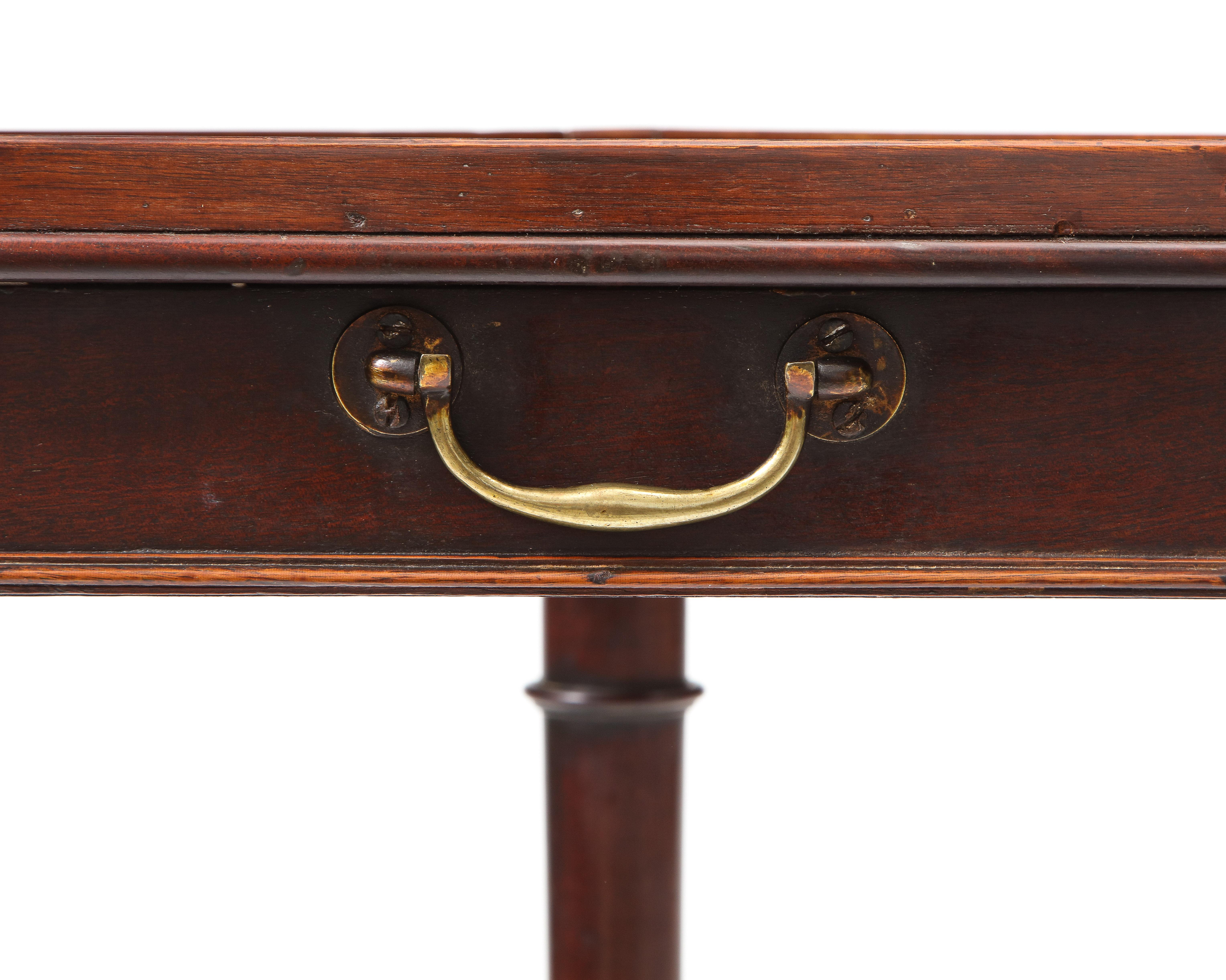 Regency Mahogany Triangular Table For Sale at 1stDibs