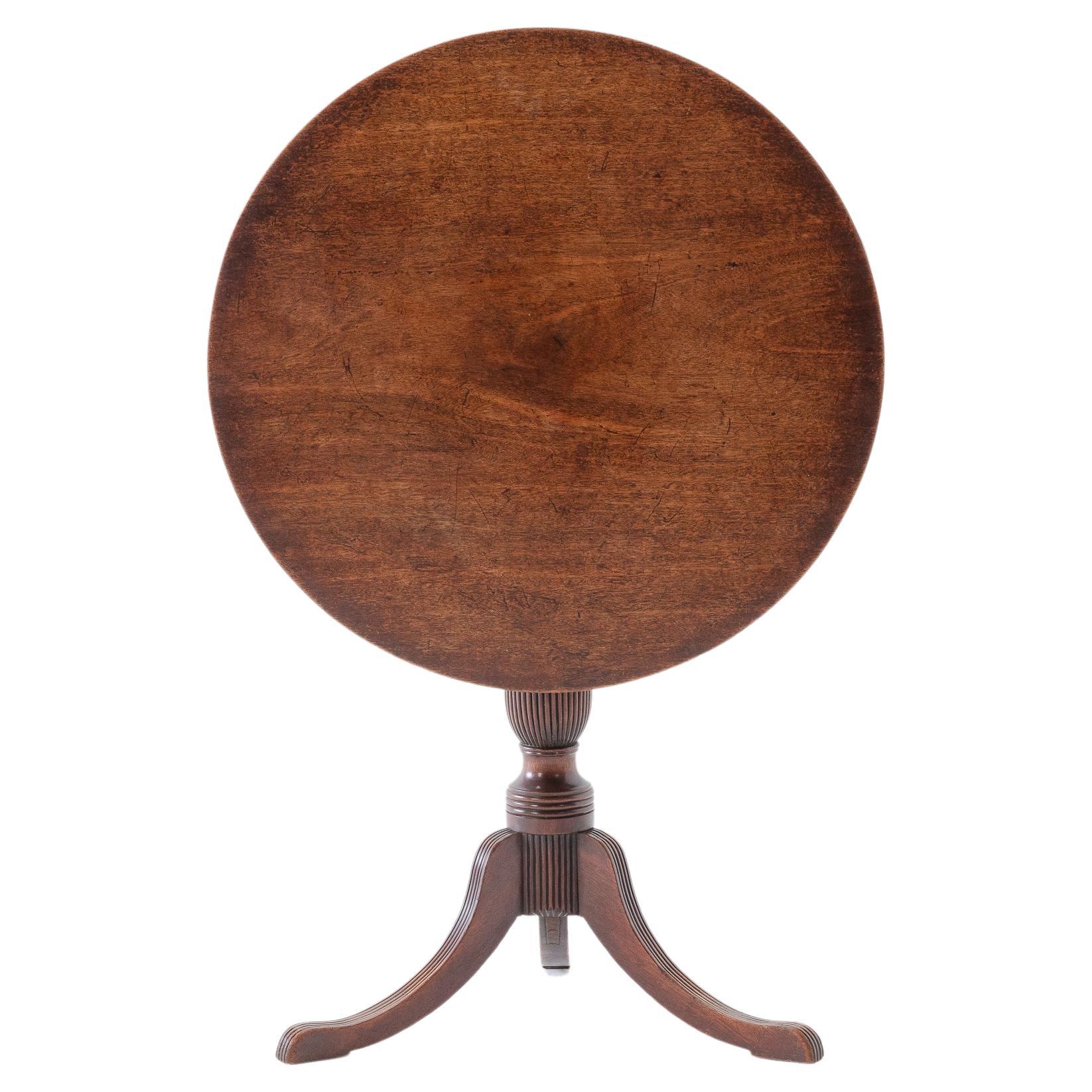 Table, Tripod, Tilt-Top, Mahogany, Flame-Figured, Column, Vase ...