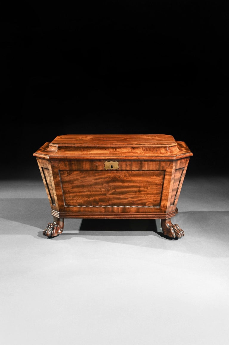 Regency Mahogany Wine Cooler Cellarette of Sarcophagus Form For Sale at ...