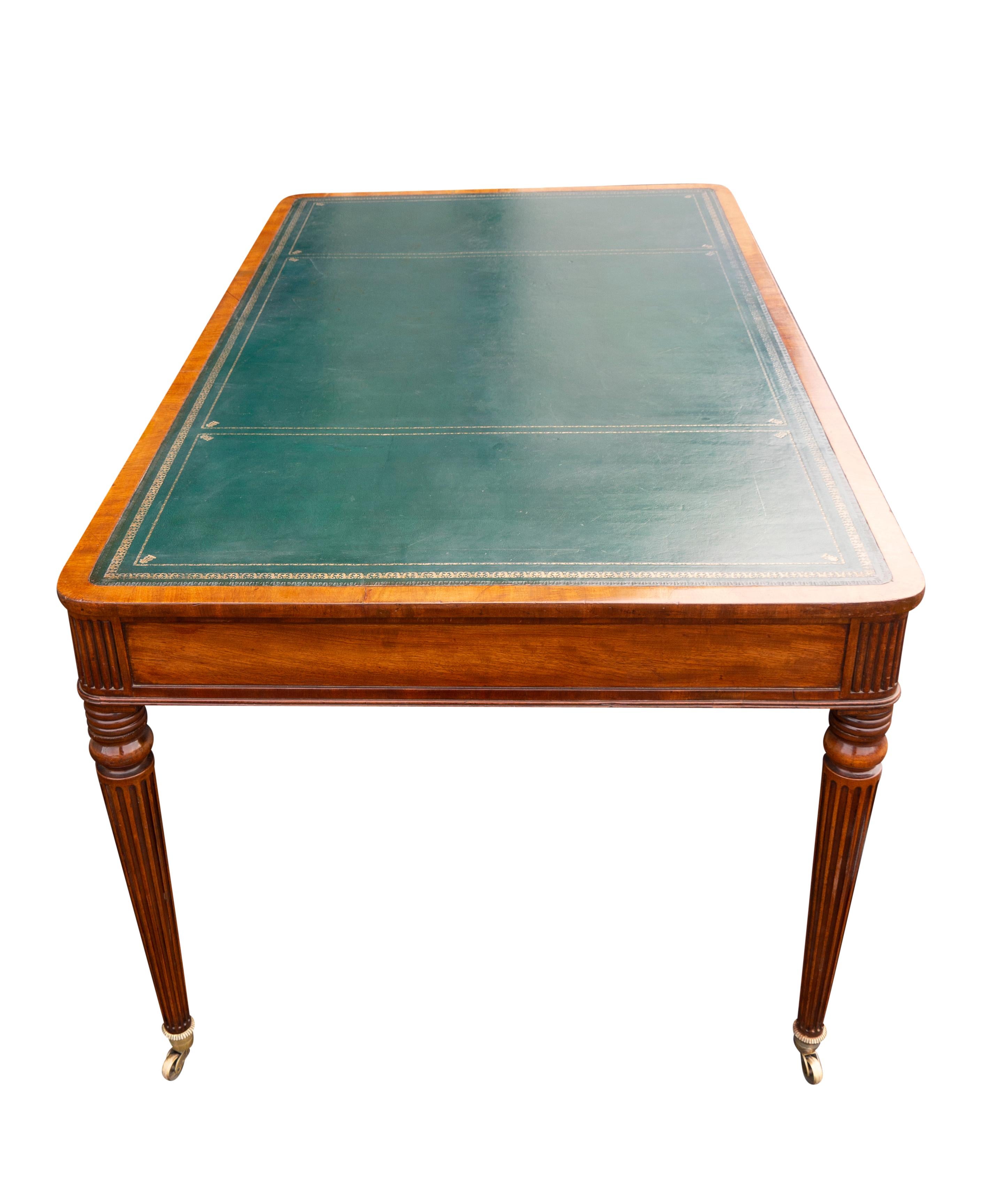 Regency Mahogany Writing Table at 1stDibs