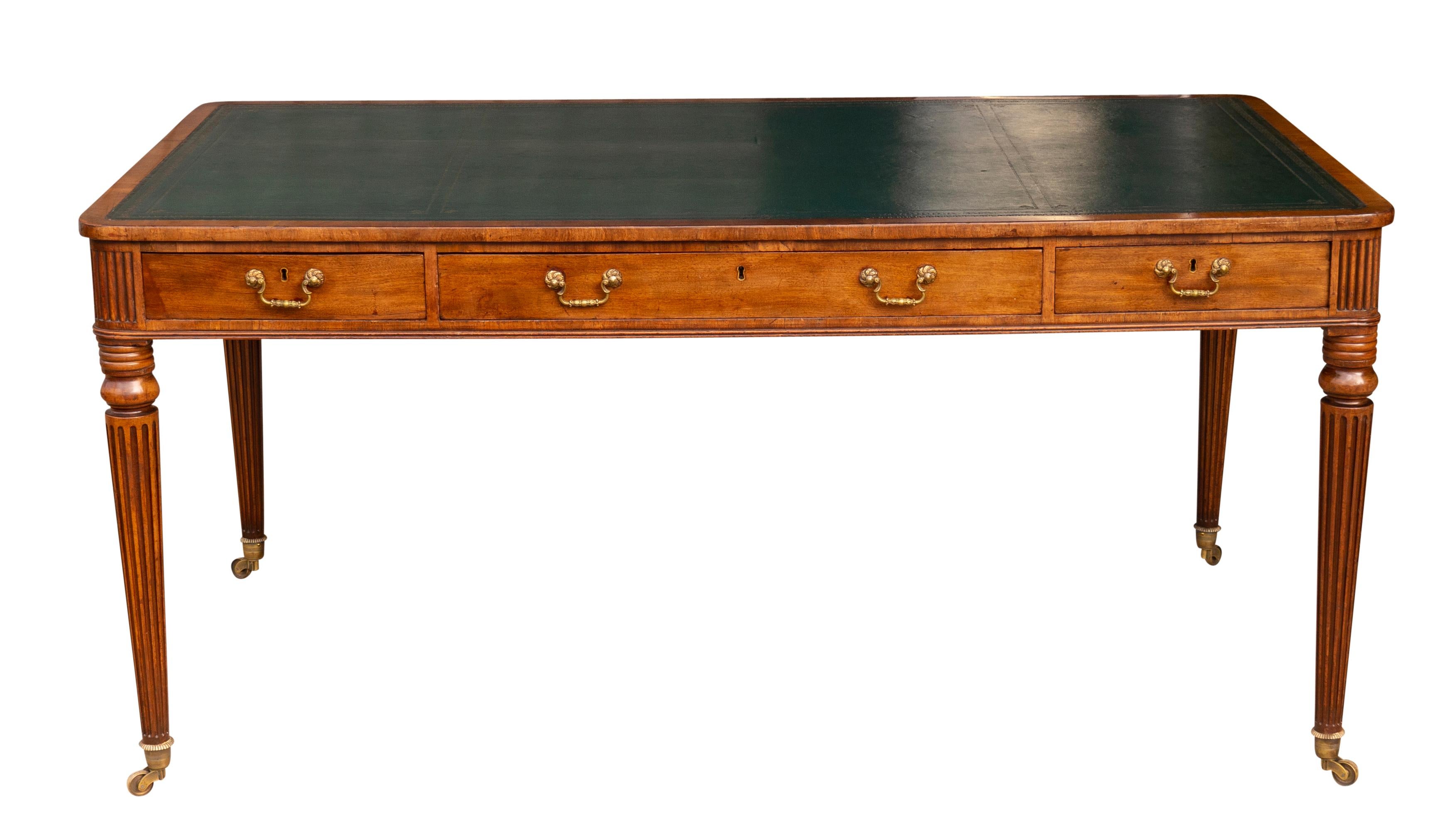 Regency Mahogany Writing Table at 1stDibs