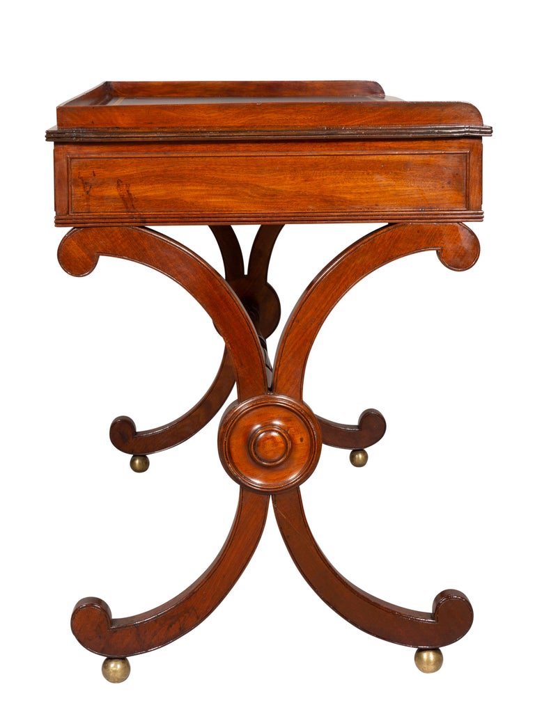 Regency Mahogany Writing Table For Sale at 1stDibs