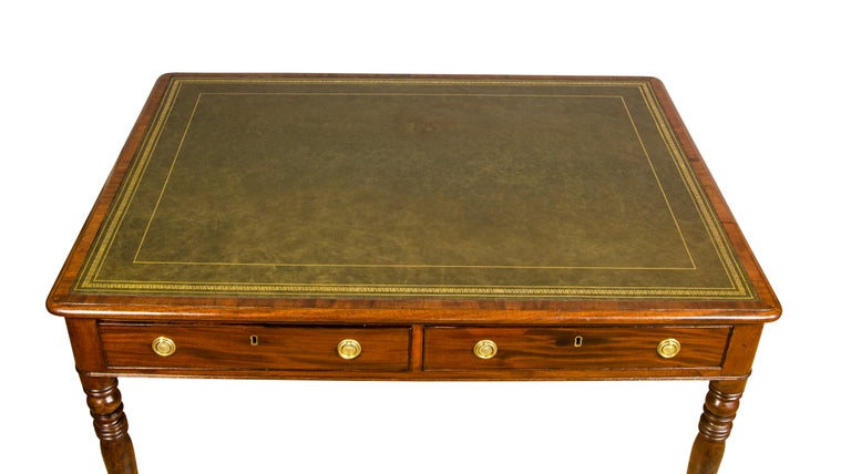 Regency Mahogany Writing Table at 1stDibs