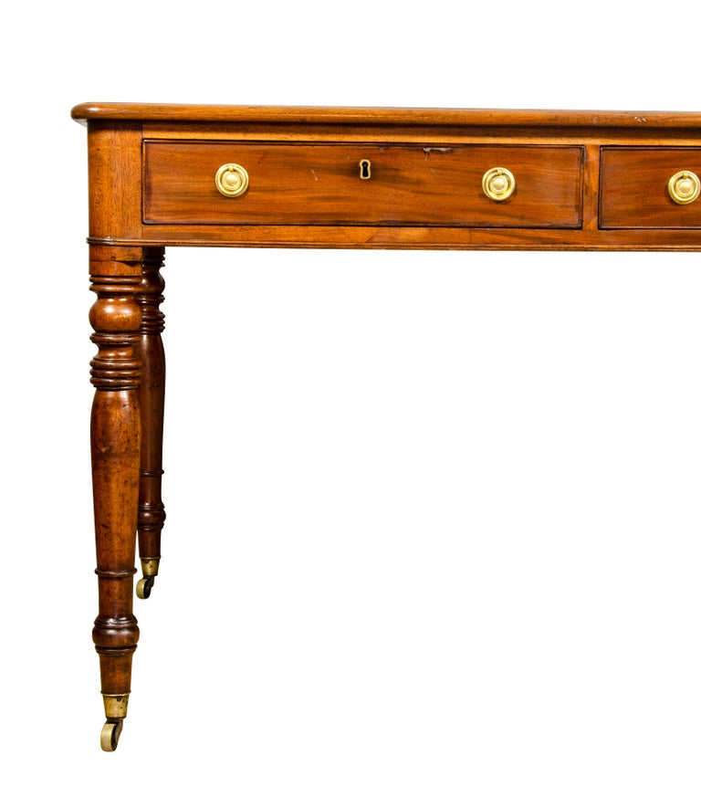 Regency Mahogany Writing Table at 1stDibs
