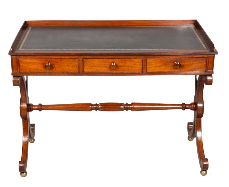 Regency Mahogany Writing Table For Sale at 1stDibs