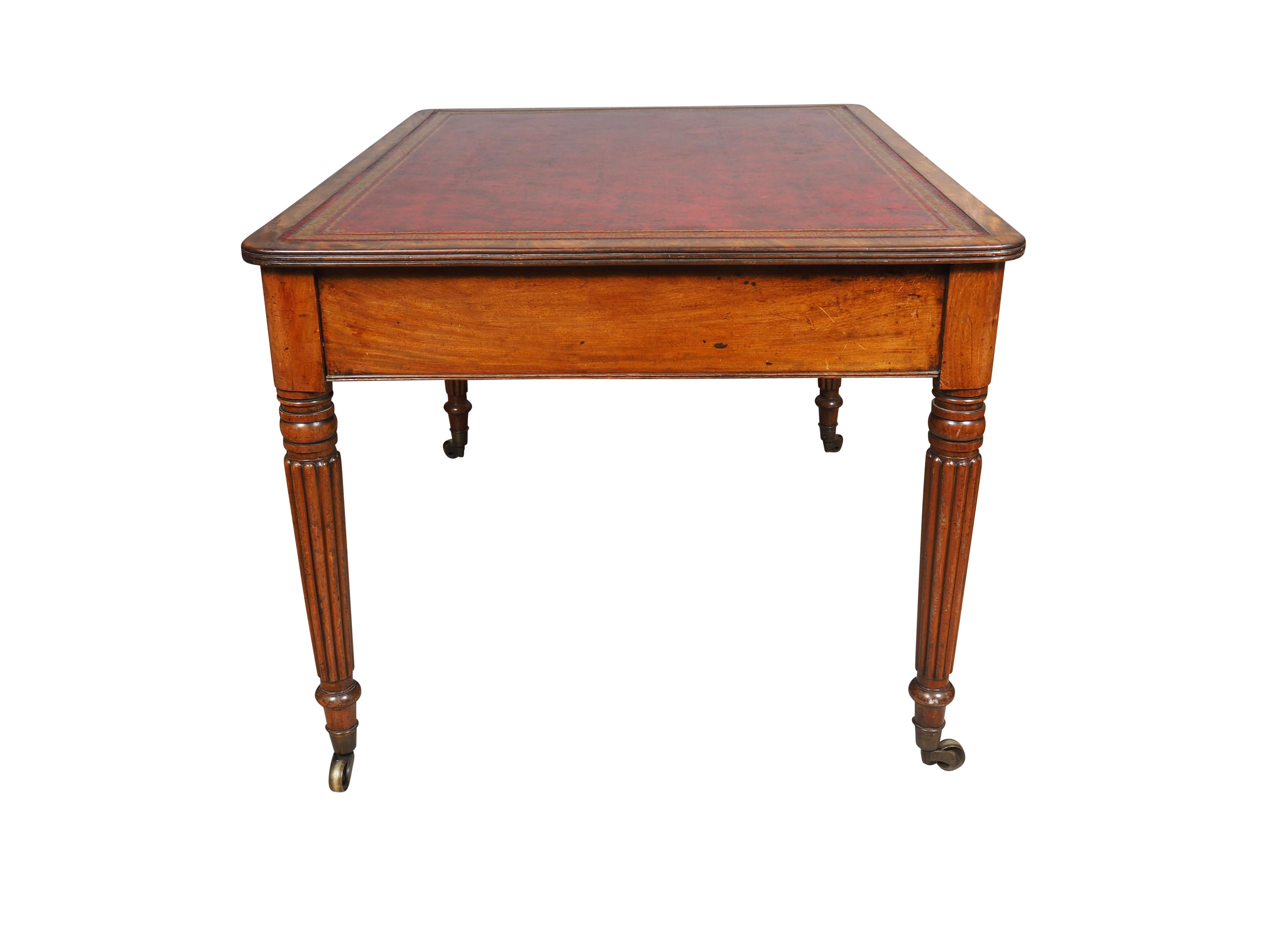 Regency Mahogany Writing Table For Sale at 1stDibs