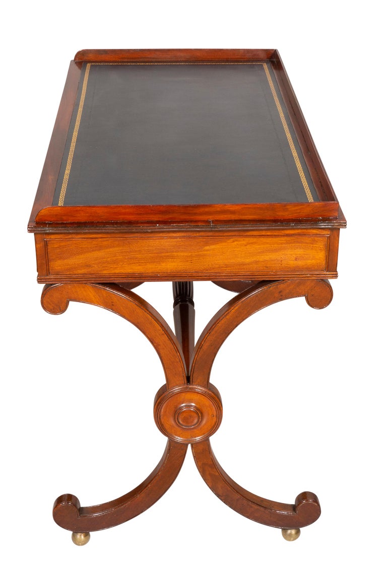 Regency Mahogany Writing Table For Sale at 1stDibs