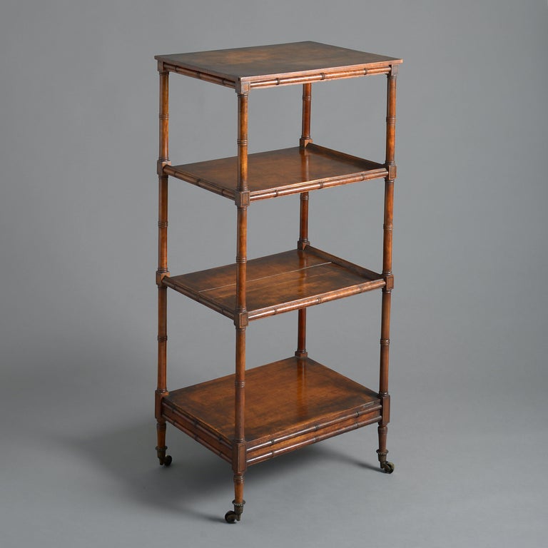 Regency Maple Whatnot at 1stDibs