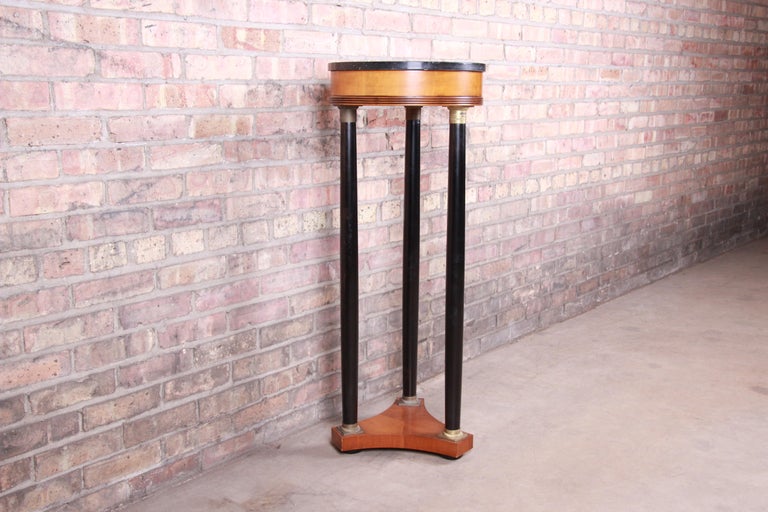 Regency Marble-Top Pedestal Plant Stand at 1stDibs | marble top plant ...