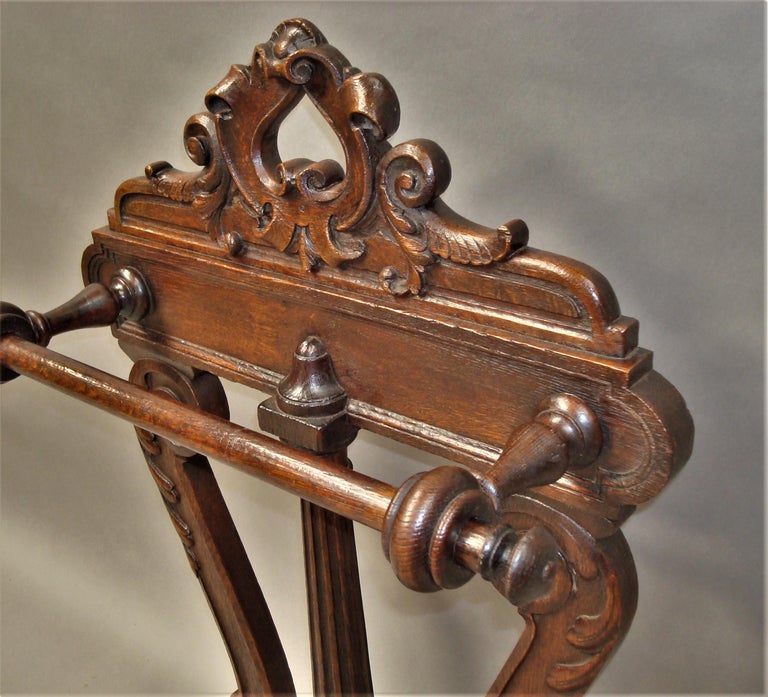 Regency Oak Stick Stand or Umbrella Stand For Sale at 1stdibs