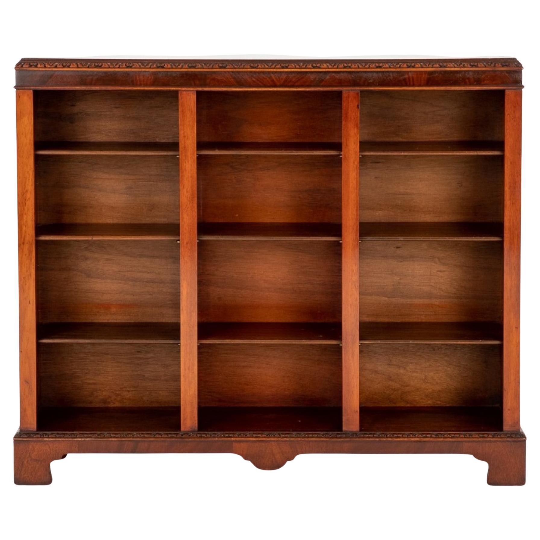 Pair of Regency Style Mahogany Open Bookcase's For Sale at 1stDibs