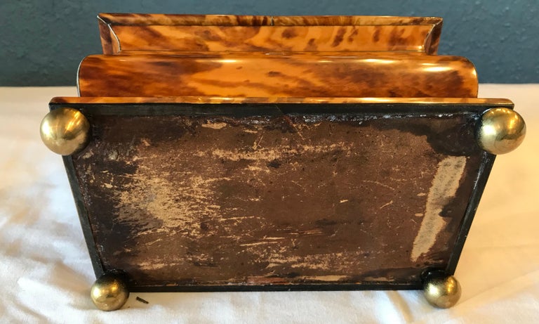 Regency Pagoda Form Tea Caddy at 1stDibs