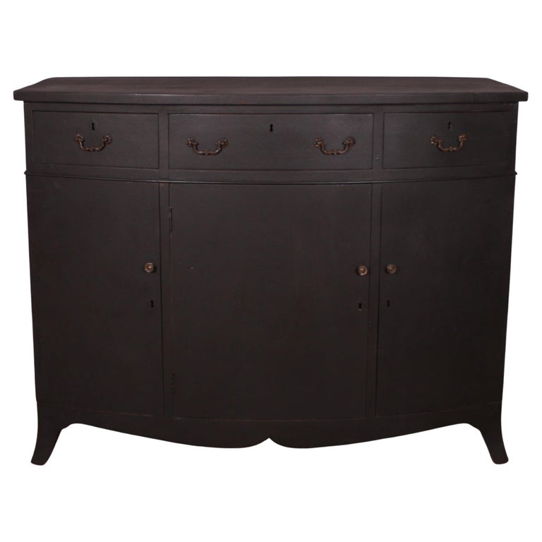 Regency Painted Bowfront Buffet For Sale at 1stDibs
