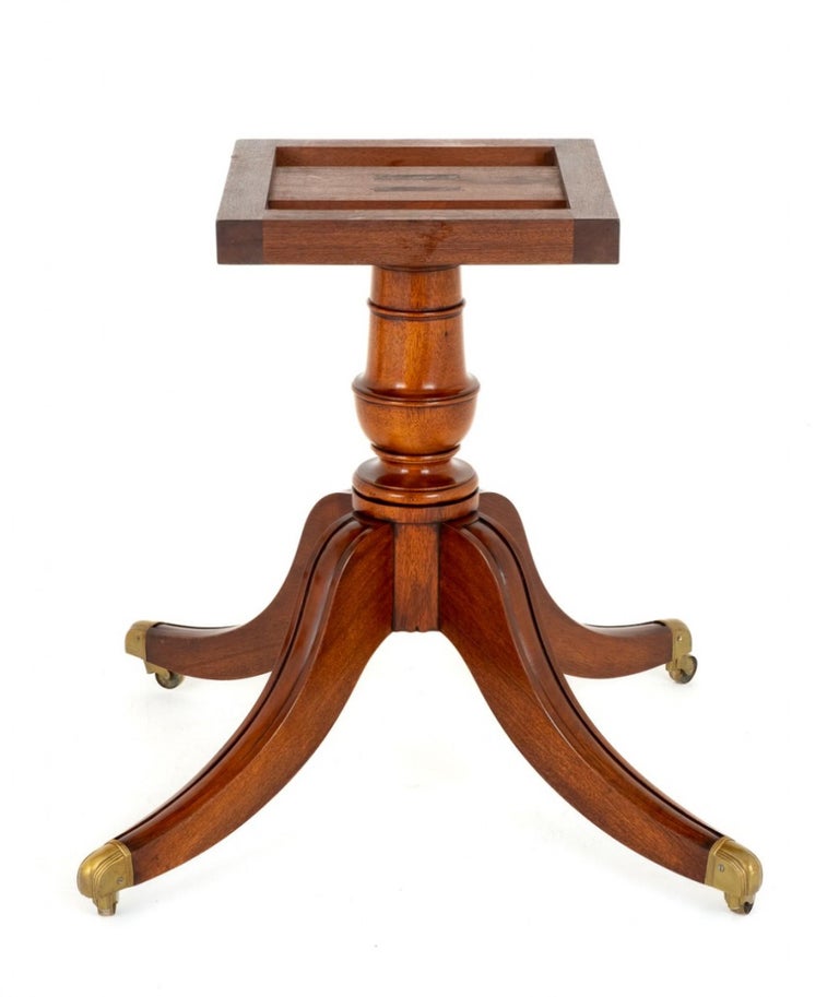 Regency Pedestal Table Mahogany Extending Dining For Sale at 1stDibs