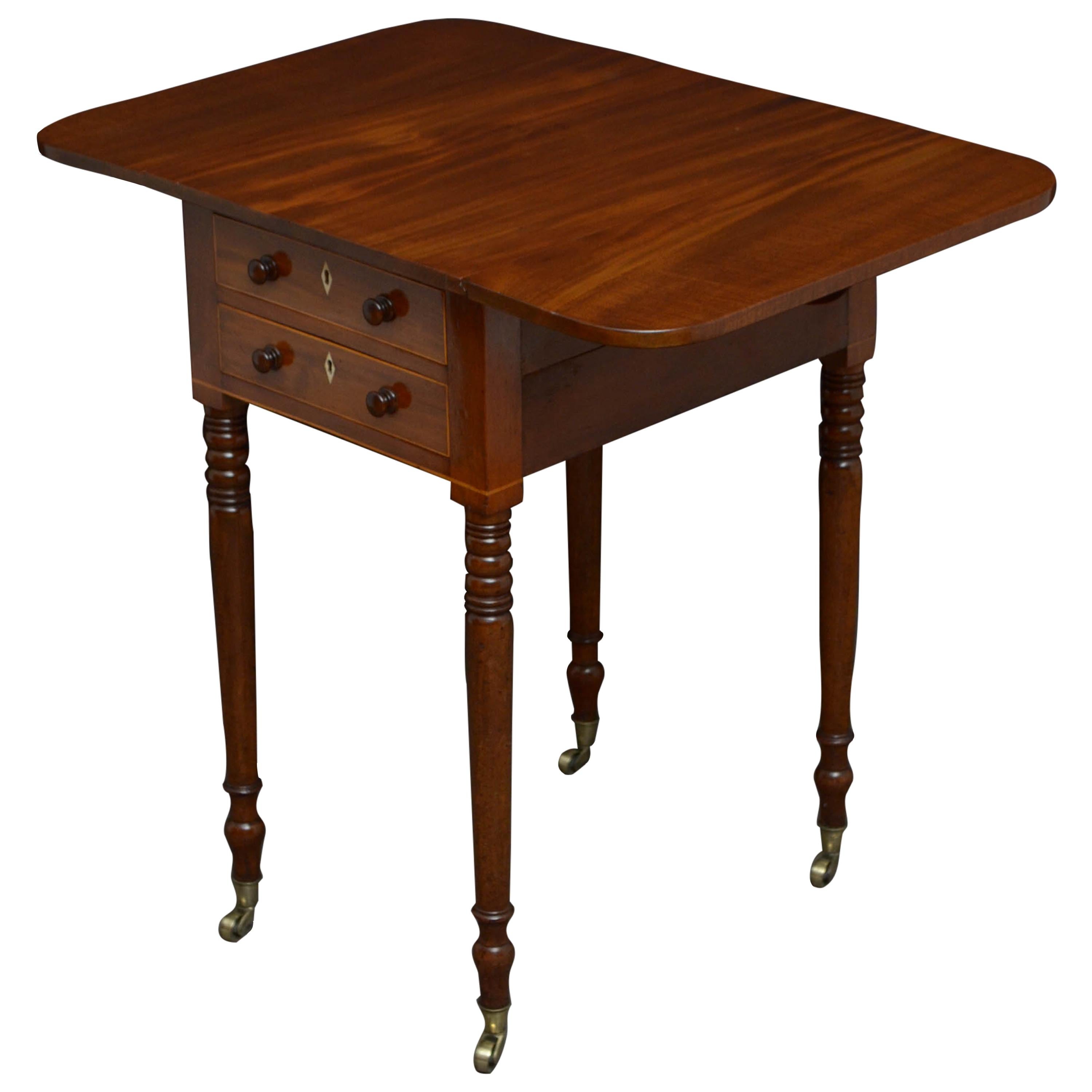 Rare Hoofed Queen Anne Pembroke Table For Sale at 1stDibs | queen anne ...