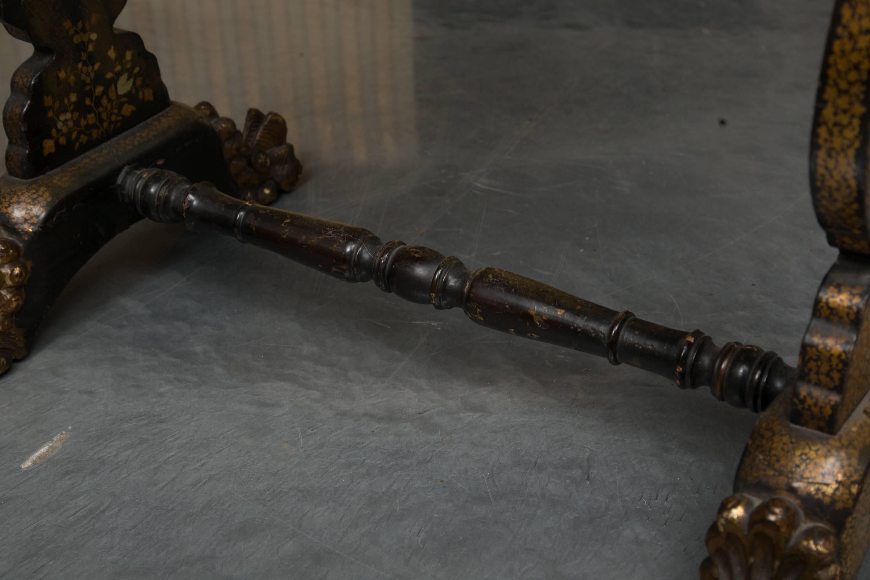 Regency Pen Work Sewing Table at 1stDibs