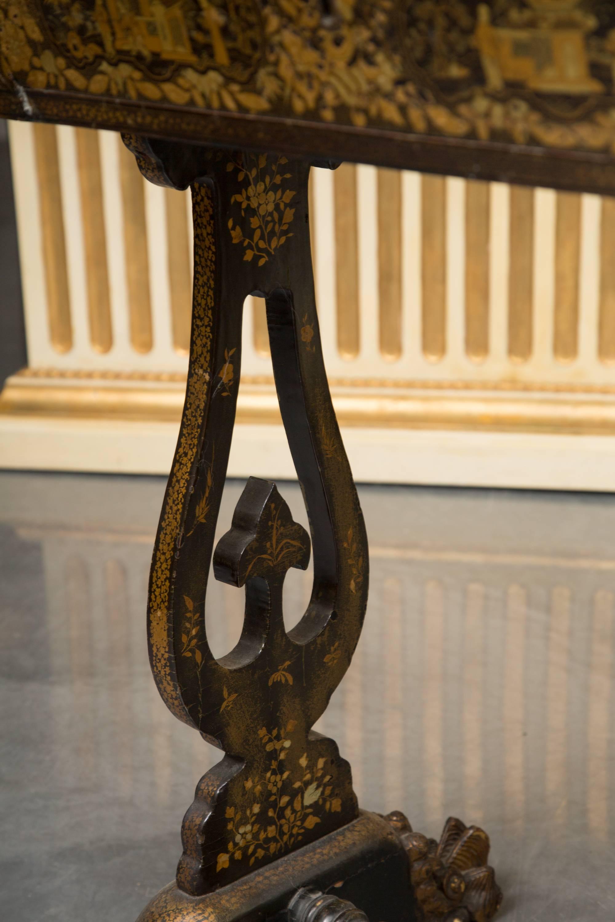 Regency Pen Work Sewing Table at 1stDibs