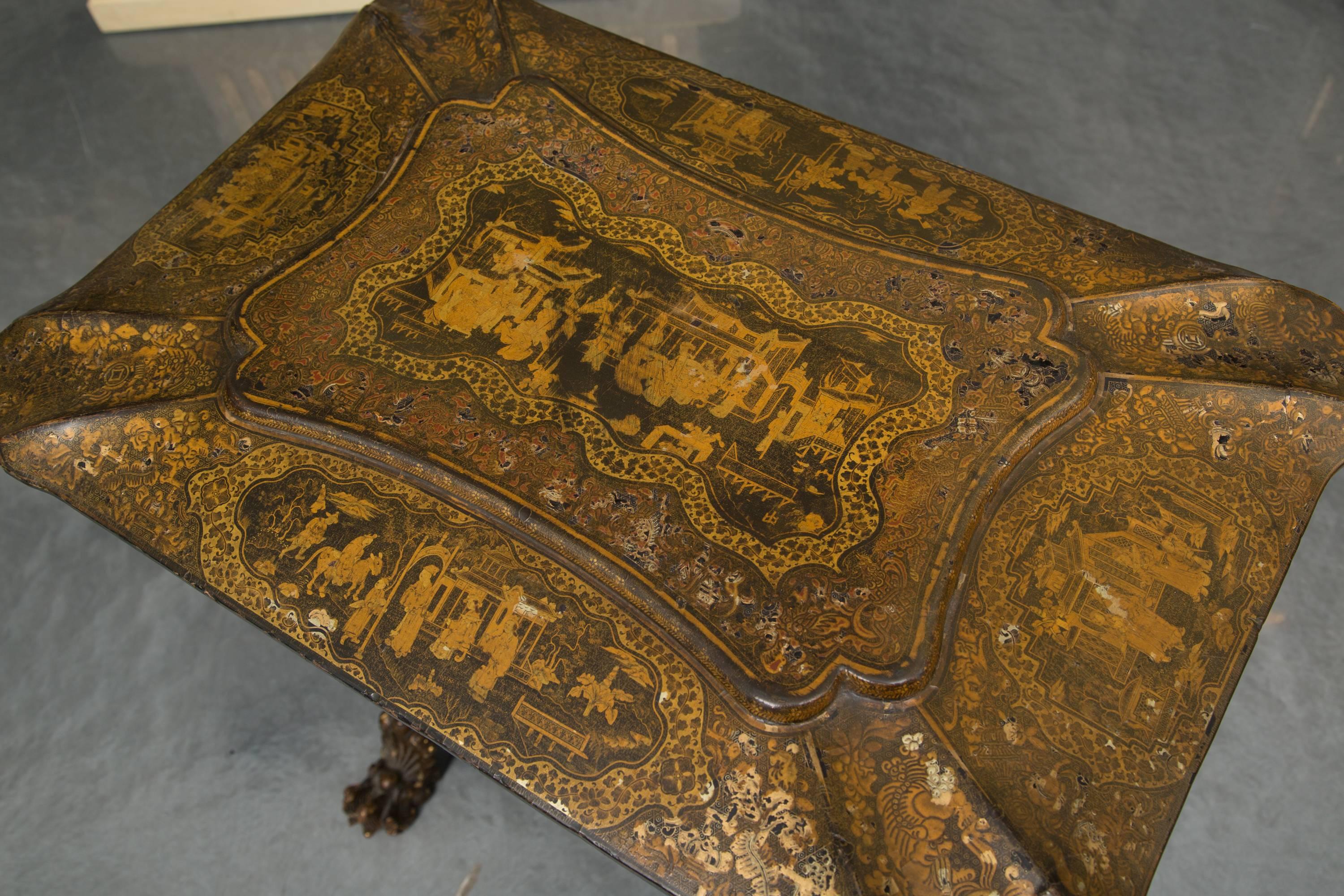 Regency Pen Work Sewing Table at 1stDibs