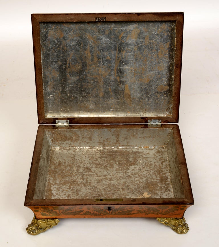 Regency Penwork Decorated Box, C1810 For Sale at 1stDibs