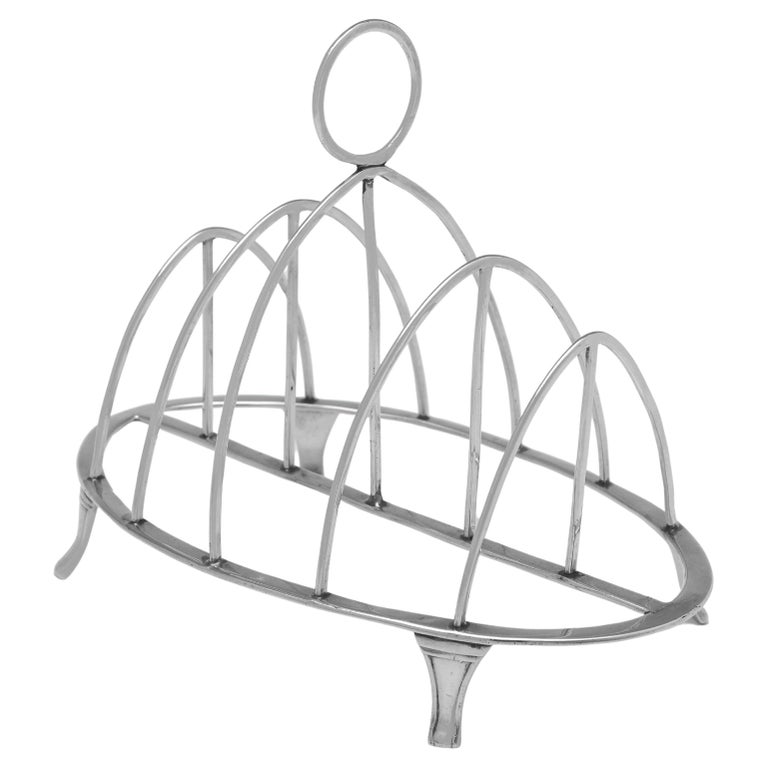 Regency Period Antique Sterling Silver Toast Rack - London 1812 Samuel ...
