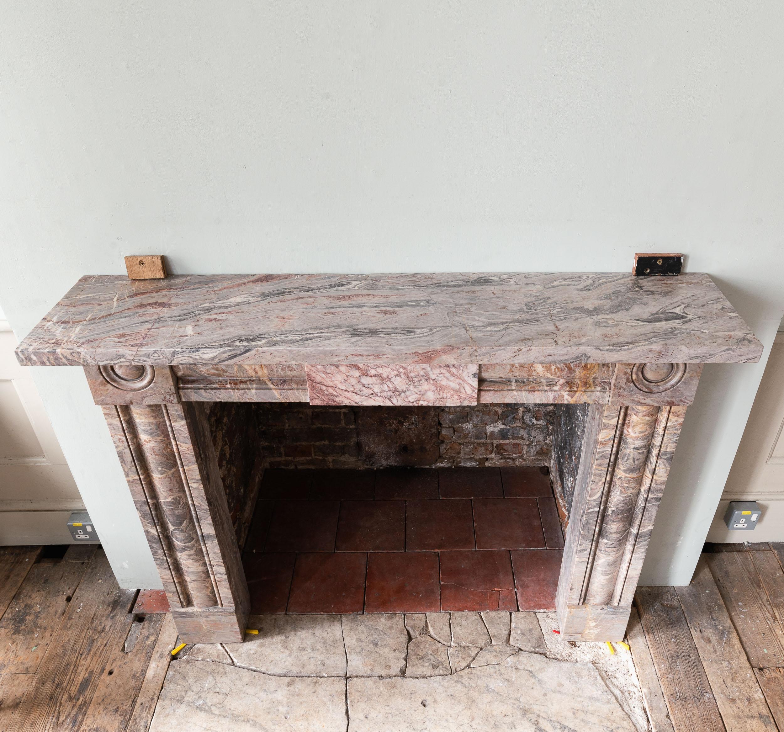 Regency Period Devonian Petitor Bull’s-Eye Chimneypiece For Sale at 1stDibs