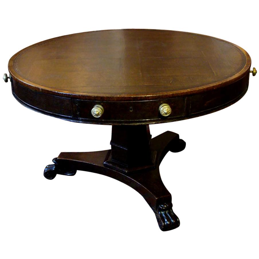 Drum Library Table - For Sale on 1stDibs | antique round library table