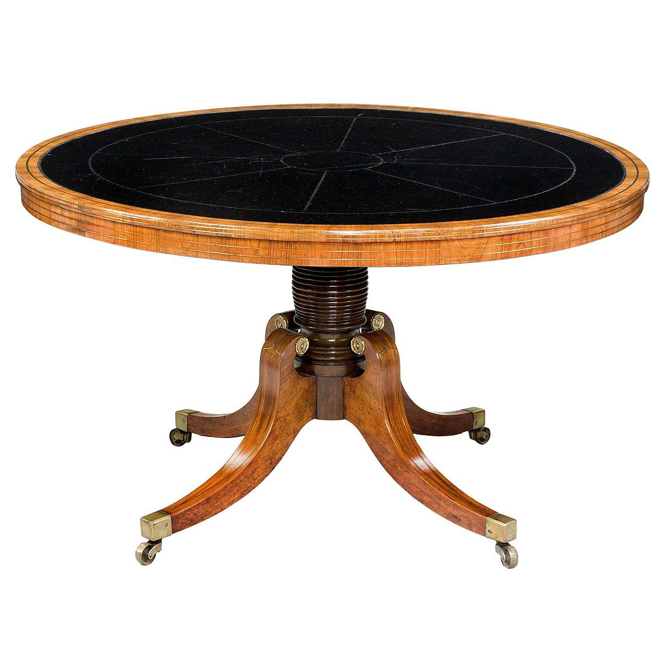 Regency Period Kingwood Centre Table at 1stDibs