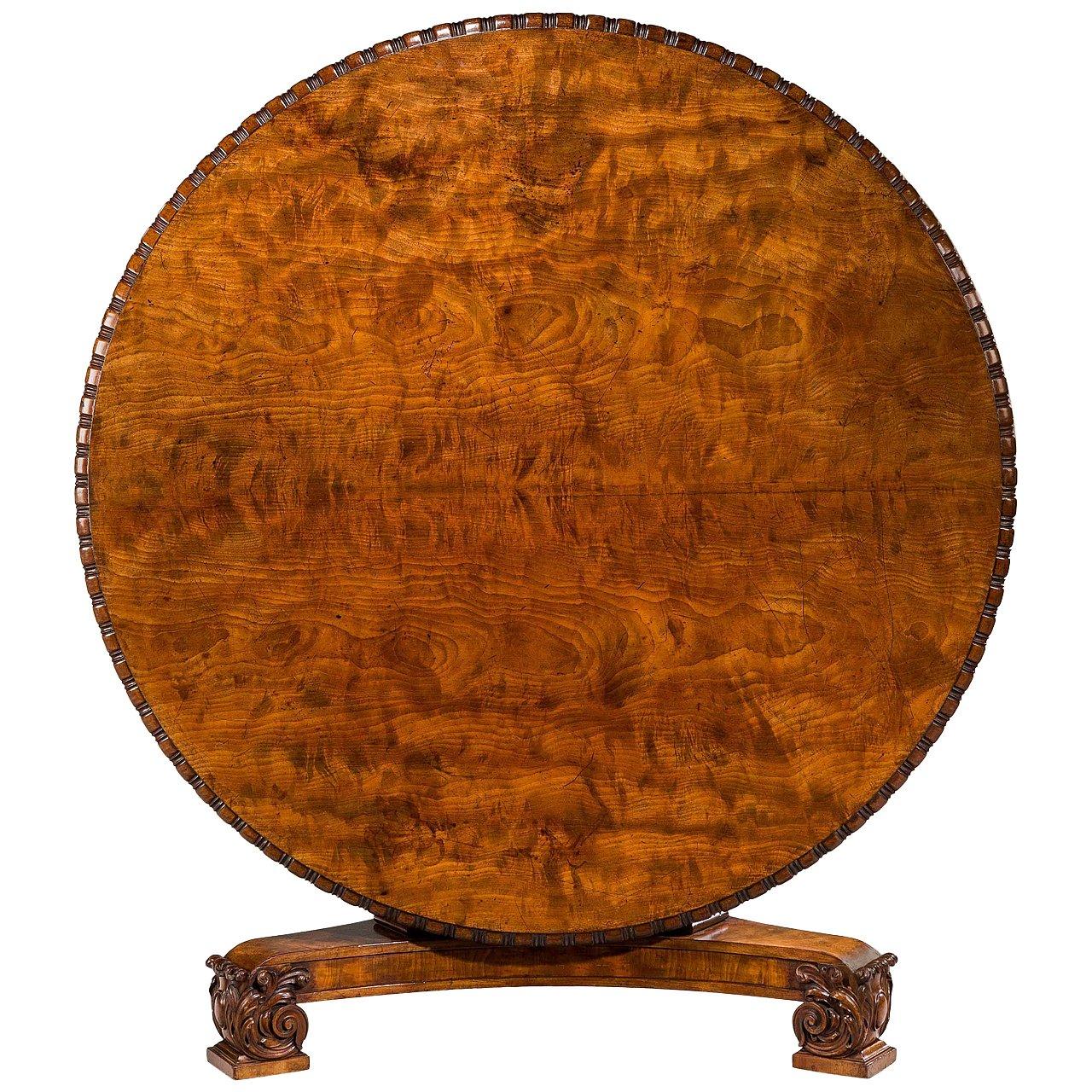 Regency Period Kingwood Centre Table at 1stDibs