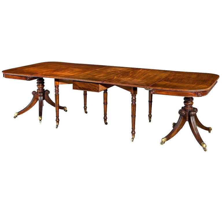 Regency Period Mahogany Extending Dining Table. at 1stDibs