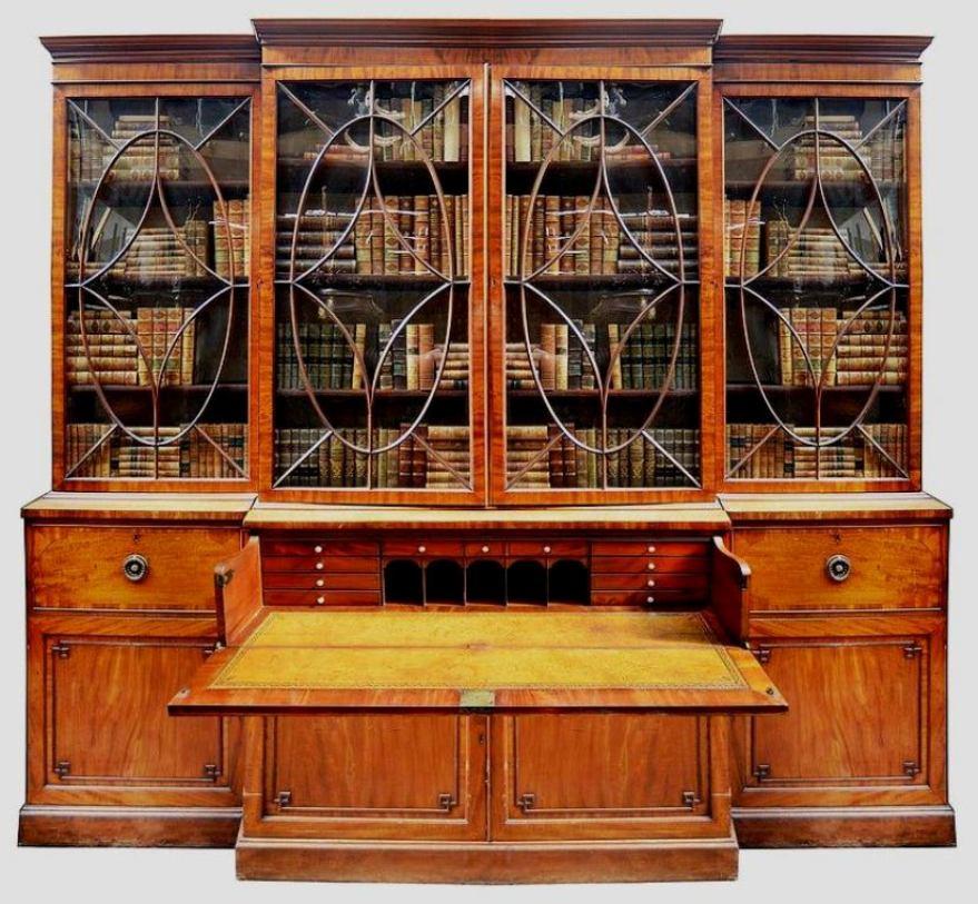 Regency Period Mahogany Library bookcase, circa 1820 at 1stDibs