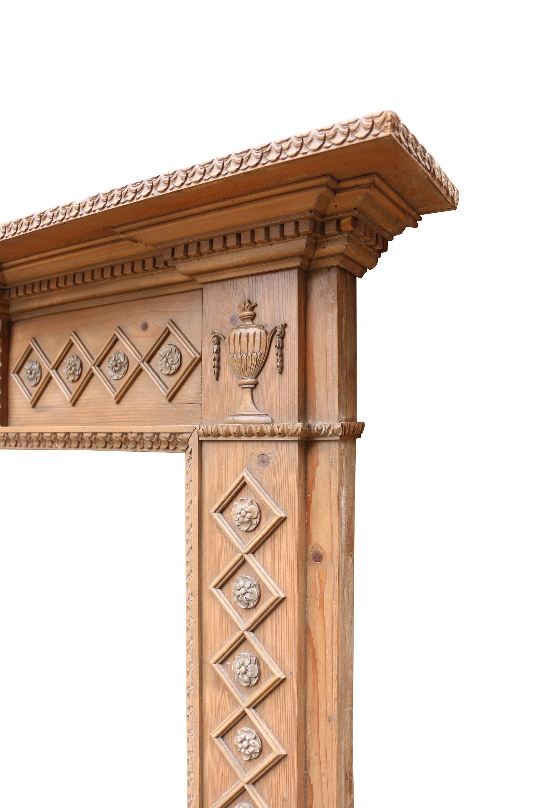 Regency Period Pine Fire Surround at 1stDibs