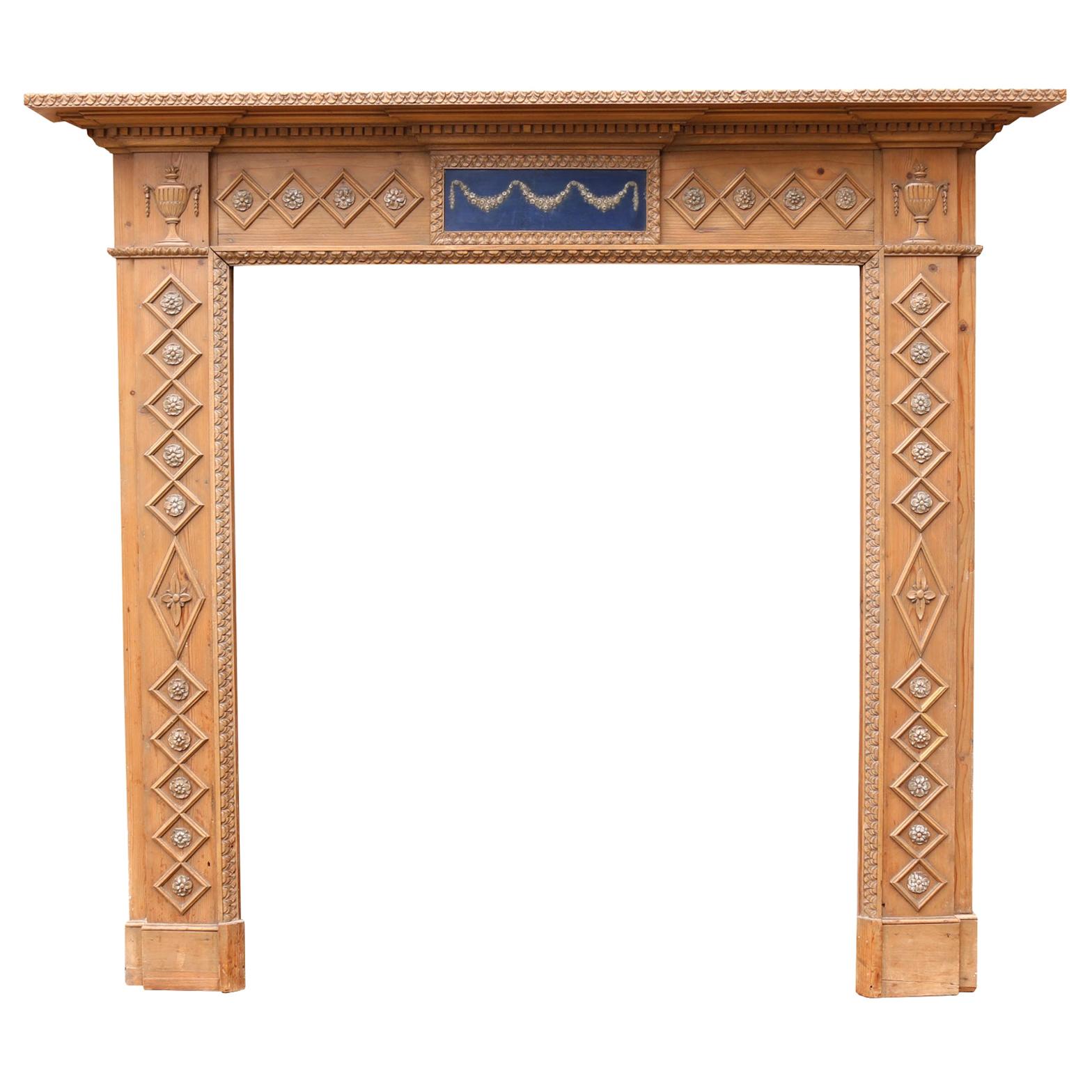 Regency Period Pine Fire Surround at 1stDibs
