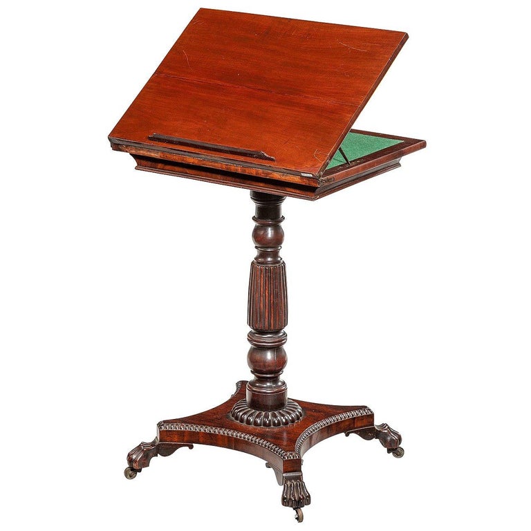 Regency Period Reading and Writing Table at 1stDibs