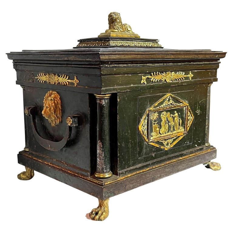 Regency Period Steel Strong Box For Sale at 1stDibs