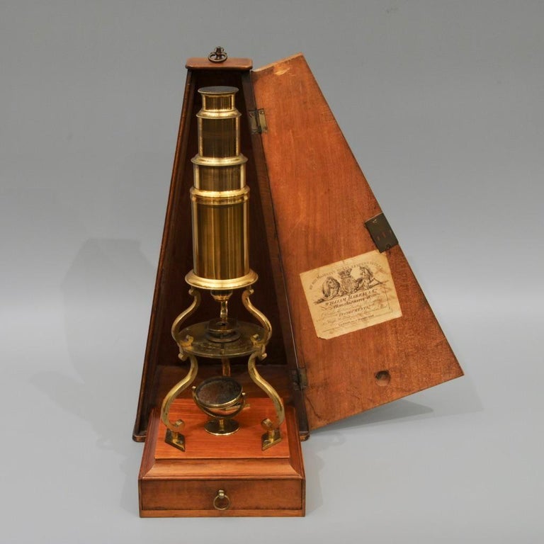 Regency Period William Harris Culpeper Microscope For Sale at 1stDibs