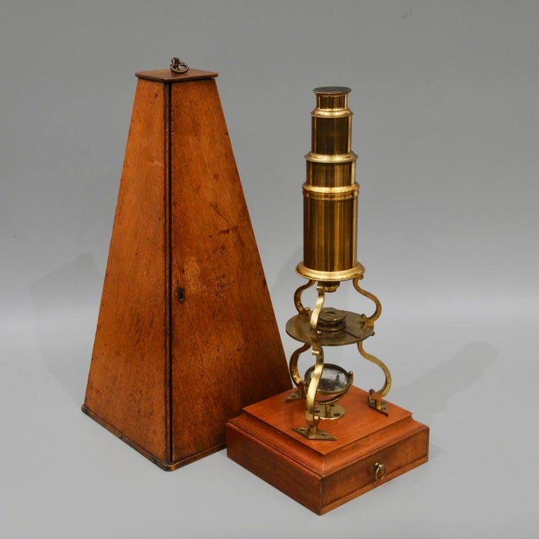 Regency Period William Harris Culpeper Microscope For Sale at 1stDibs