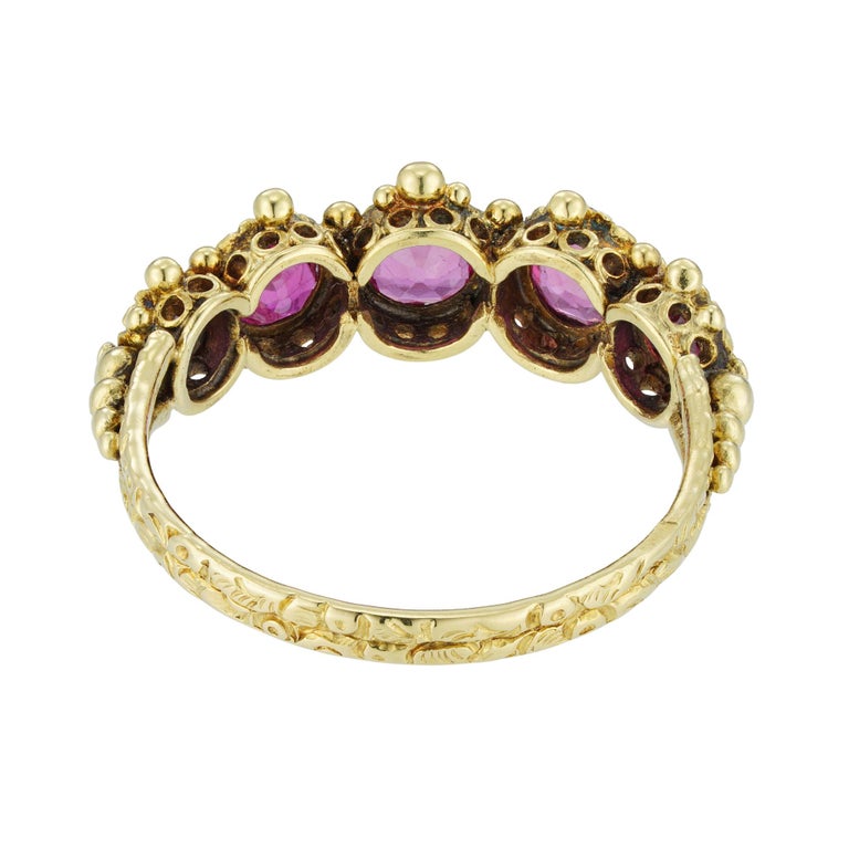 Regency Pink Sapphire Ring For Sale at 1stDibs