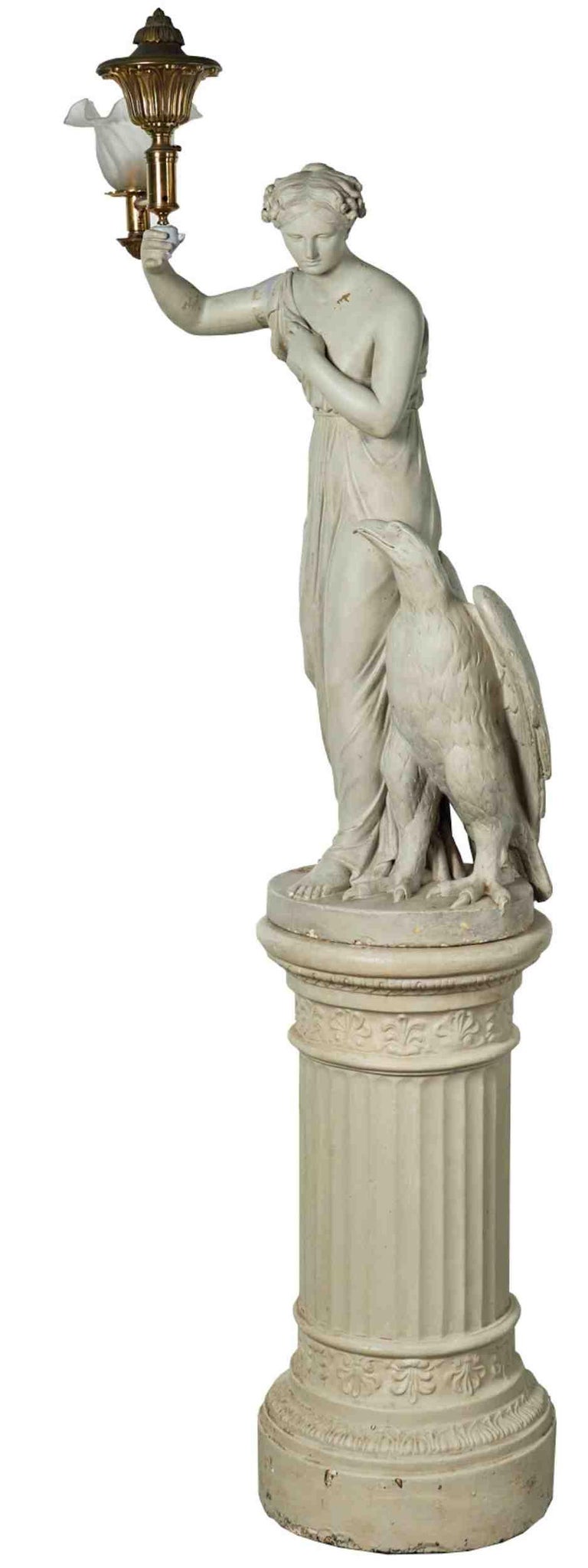 Regency Plaster Statue of Hebe by Humphrey Hopper For Sale at 1stDibs