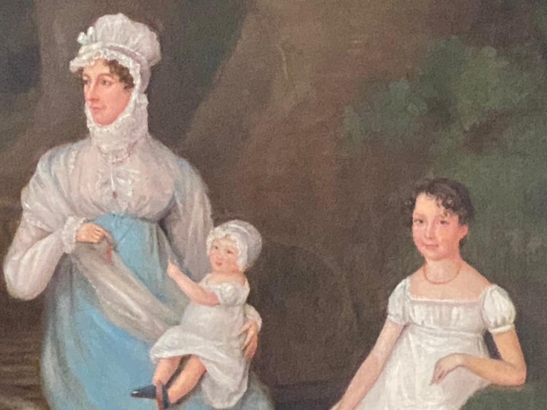 Regency Portrait " A Squire And His Family " Oil on Canvas For Sale at ...